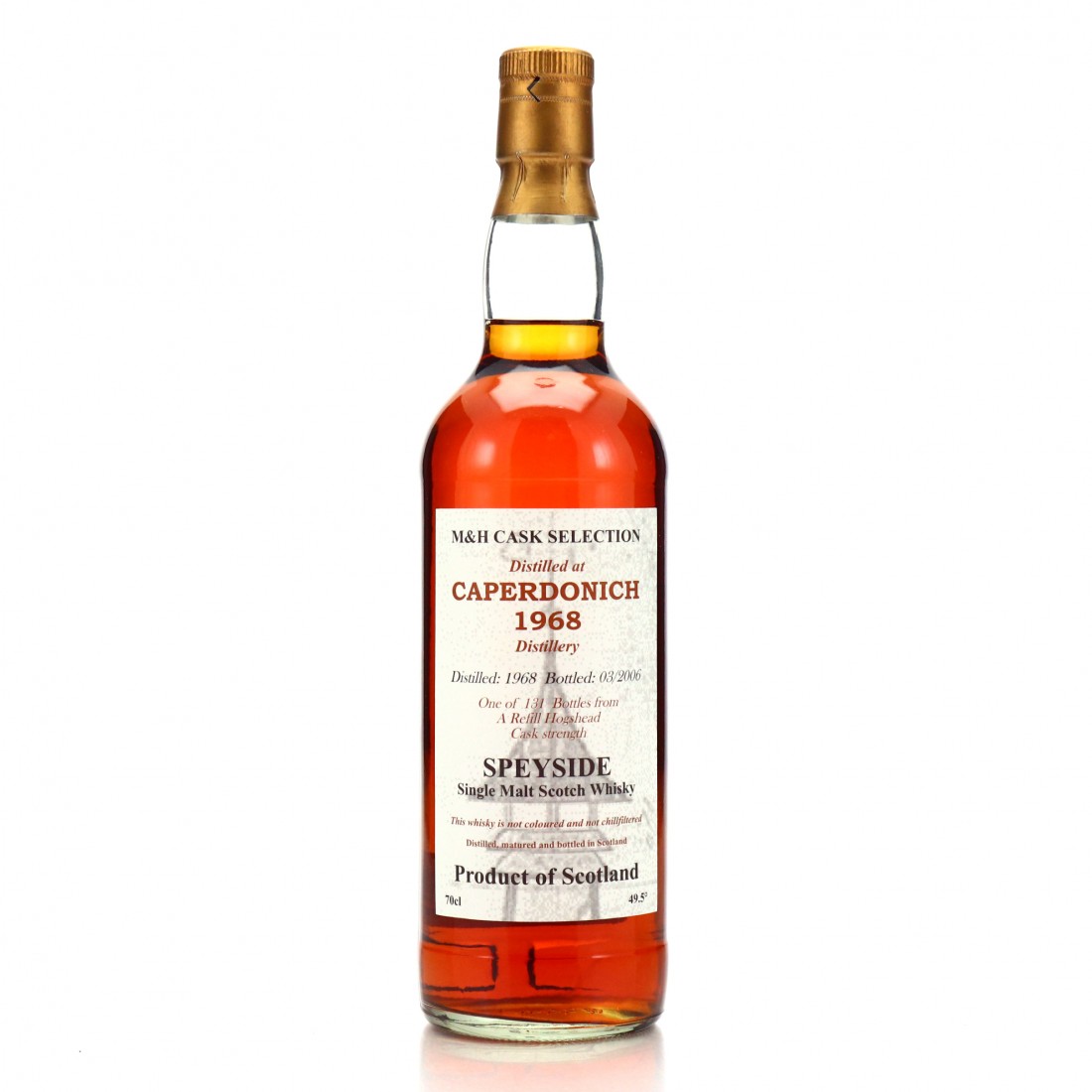 Caperdonich 1968 M&H Cask Selection | Whisky Auctioneer