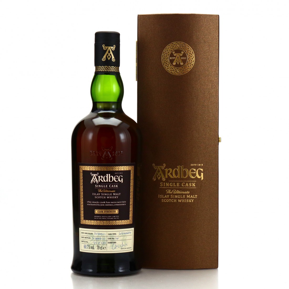 Ardbeg 2013 Single Manzanilla Cask #247 / Ardbeg Embassies | Whisky ...