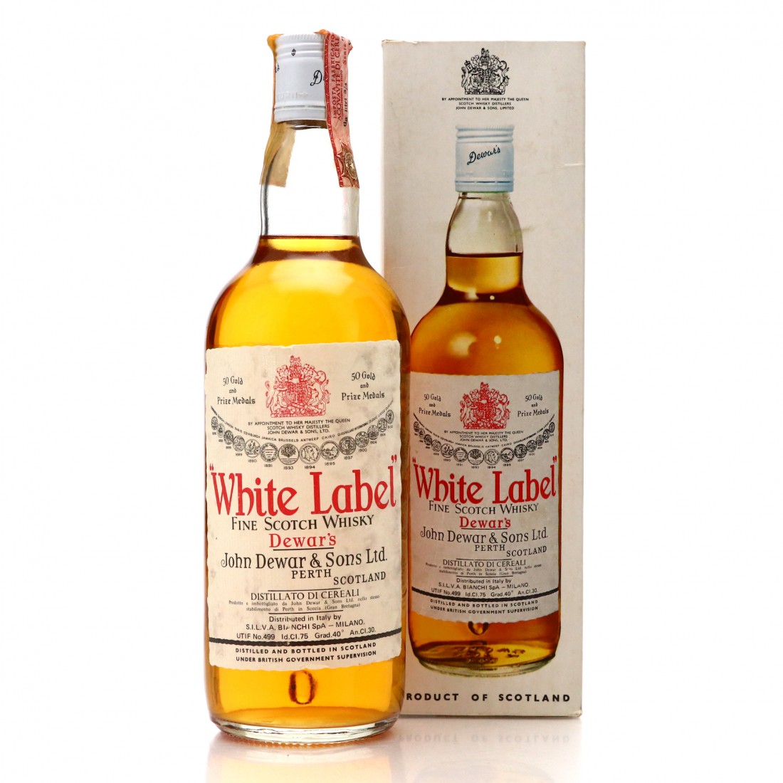 Dewar's White Label Scotch Whisky 1960s / Bianchi Import | Whisky ...