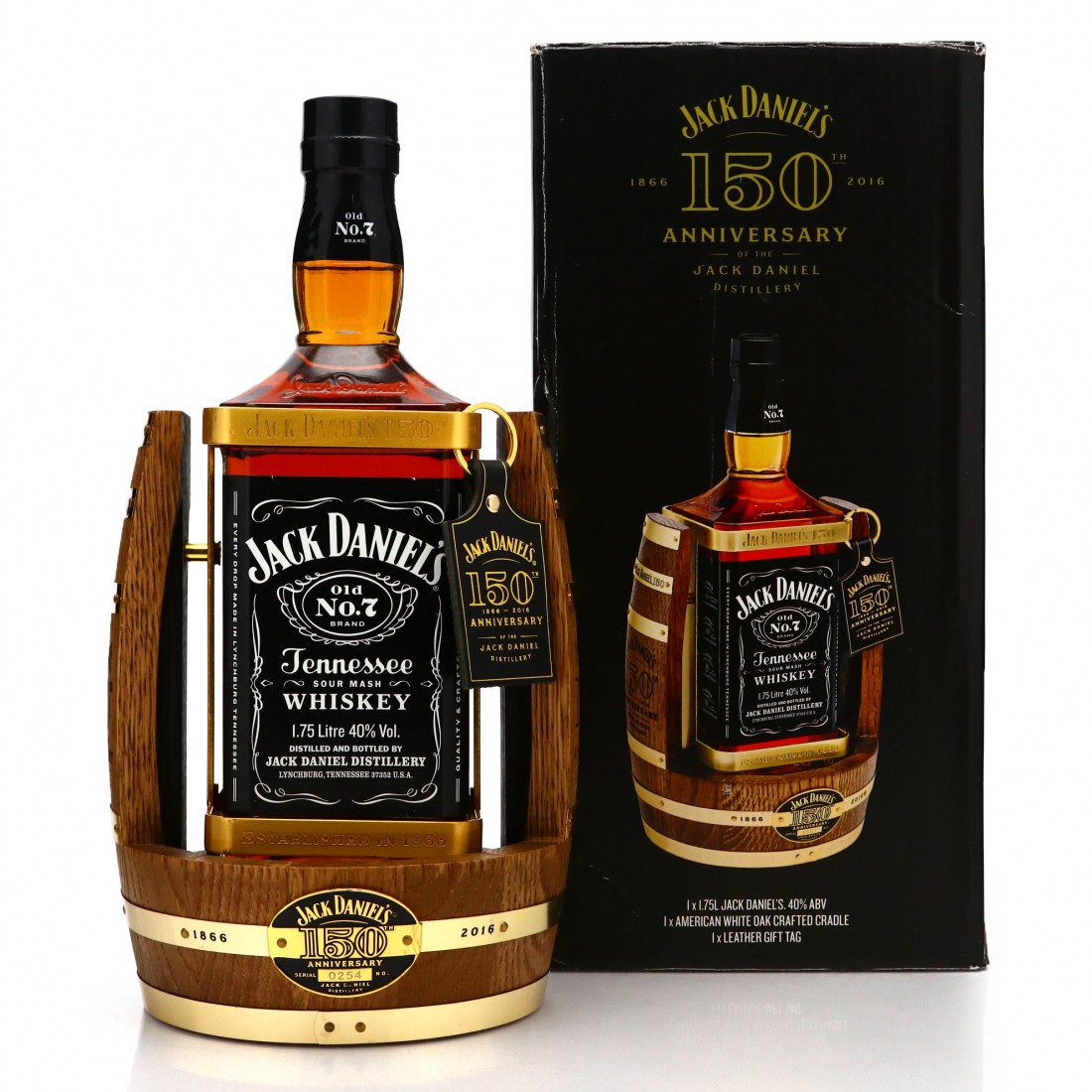 Jack Daniel's Old No.7 Brand 80 Proof 1.75 Litre / 150th Anniversary ...