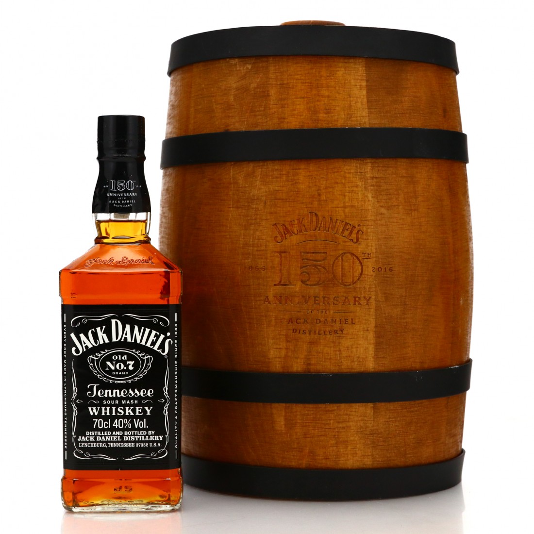 Jack Daniel's Old No.7 Brand 80 Proof 70cl / 150th Anniversary - with ...