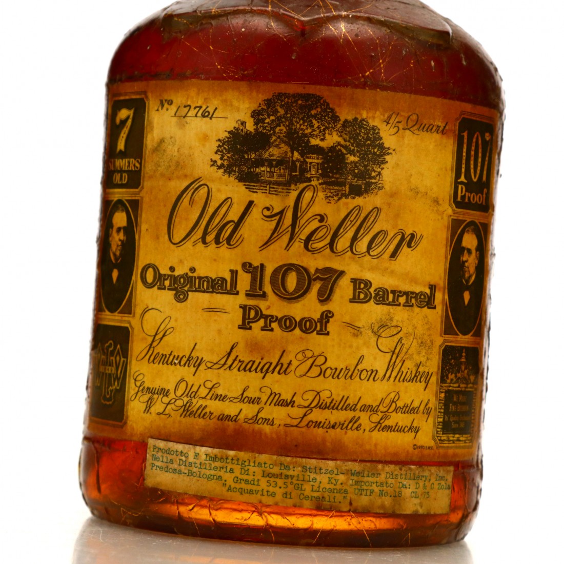 Old Weller Original 107 Proof 7 Year Old 1975 / Stitzel-Weller | Whisky ...