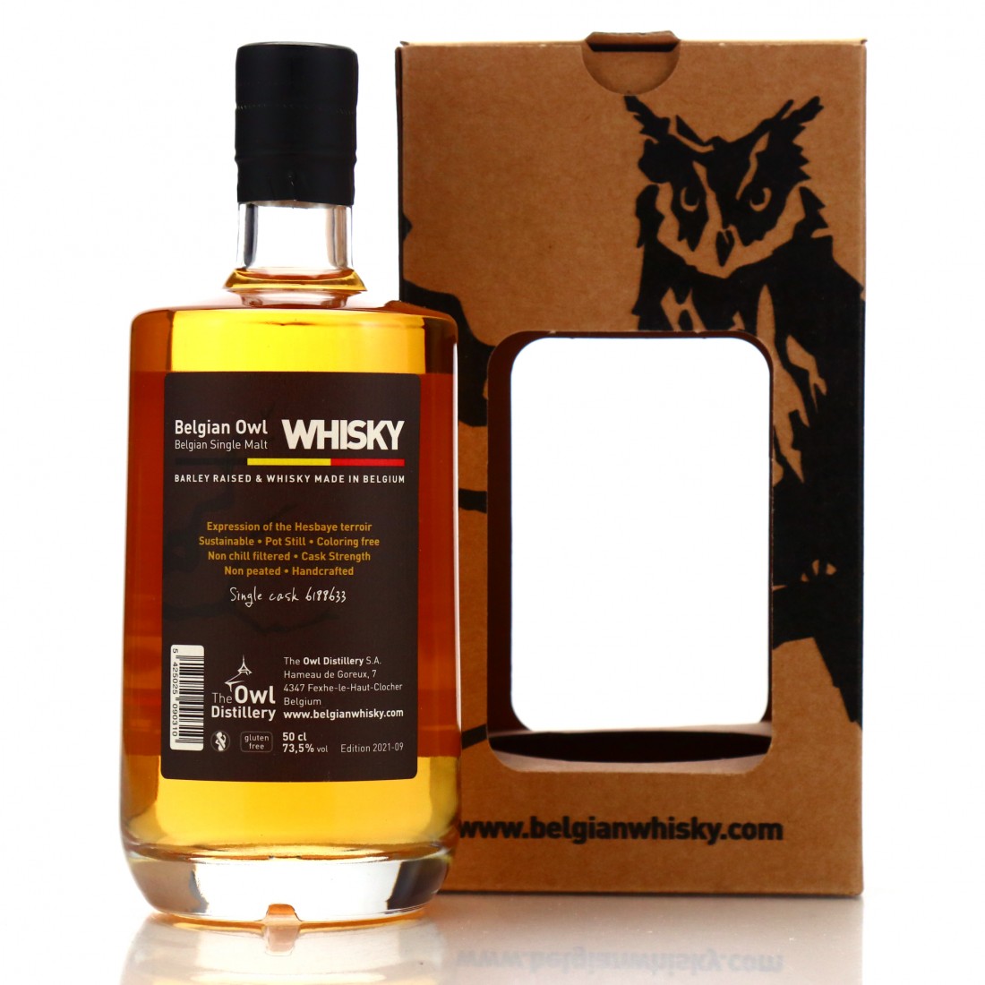 Belgian Owl Single Bourbon Cask #6188633 50cl / Intense | Whisky Auctioneer