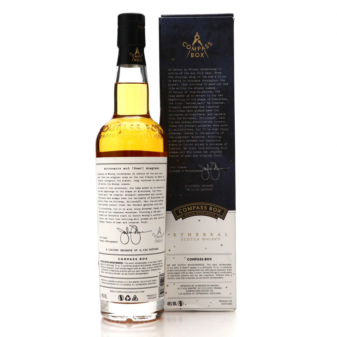 Compass Box Ethereal Lmdw 65th Anniversary Whisky Auctioneer