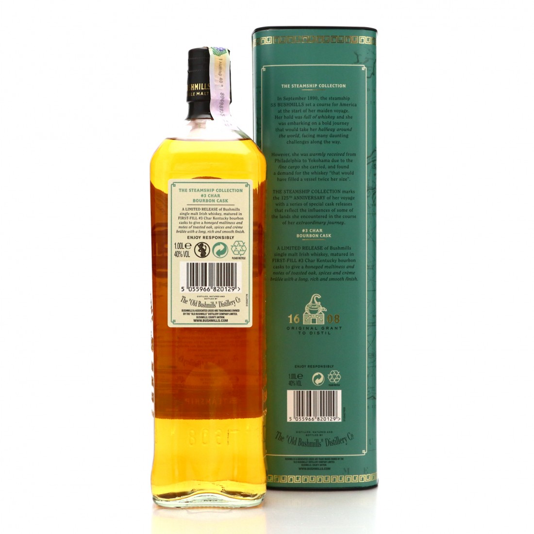 Bushmills Steamship Collection #3 Char Bourbon Cask 1 Litre | Whisky ...