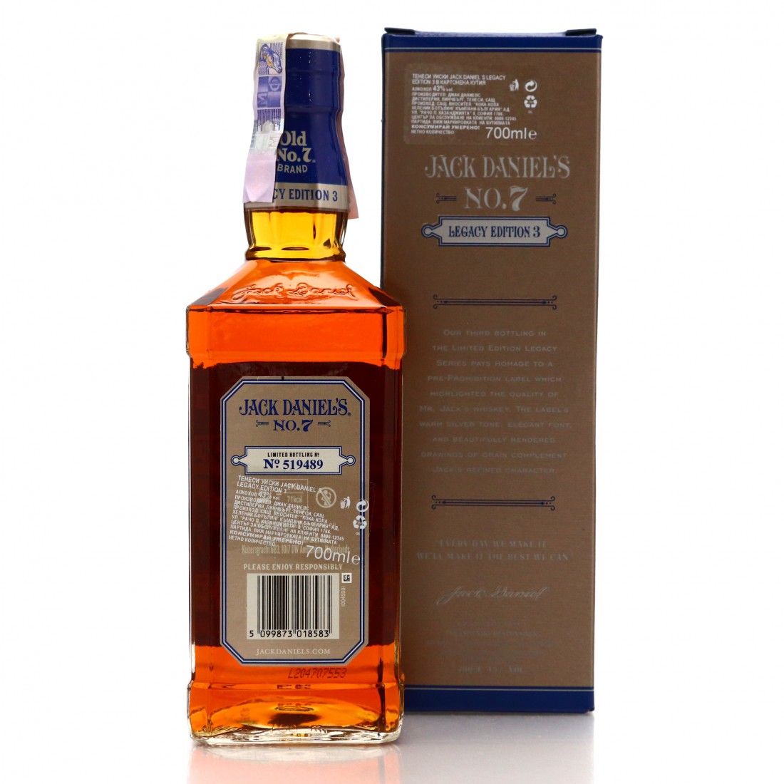Jack Daniel's Old No.7 Legacy Edition 3 70cl | Whisky Auctioneer