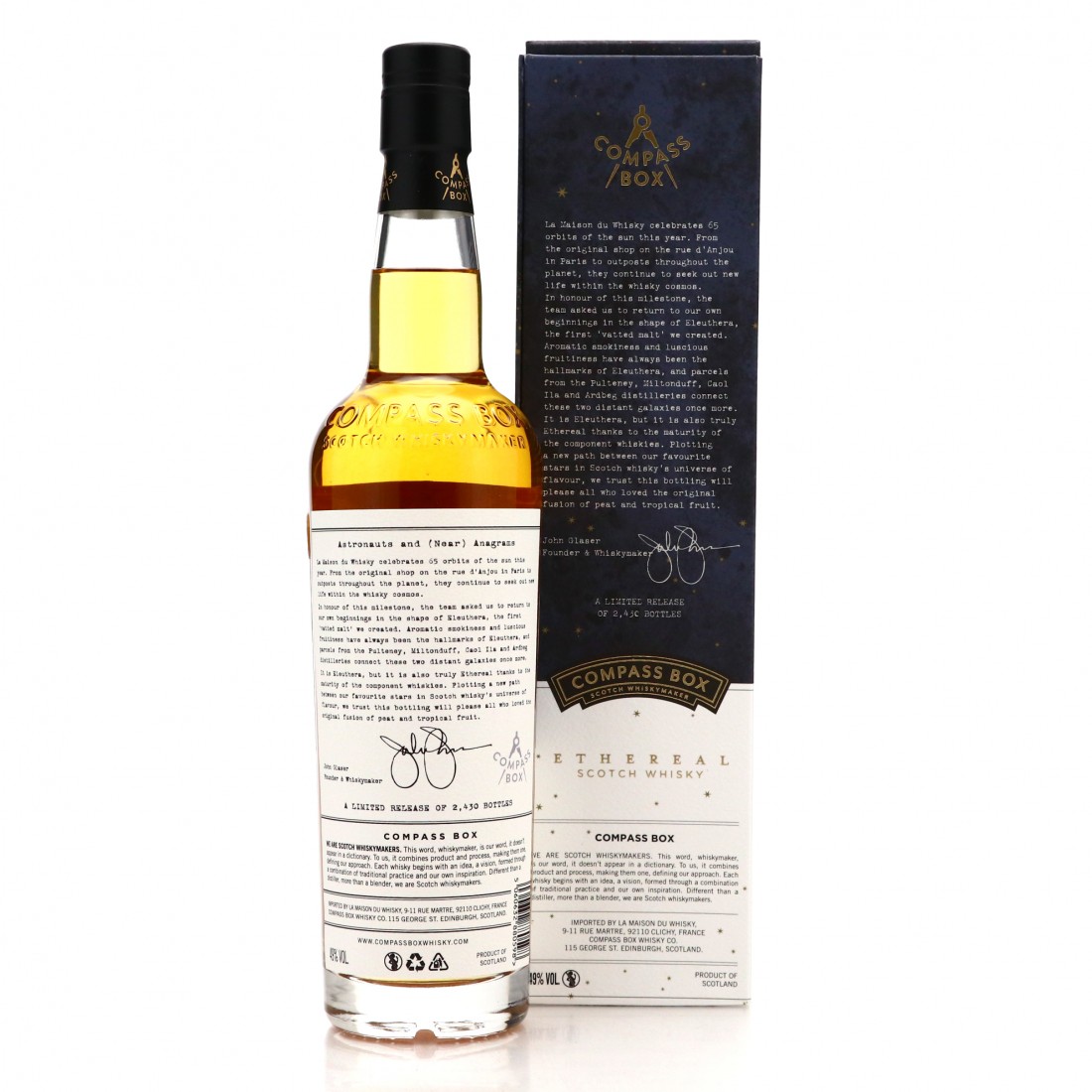 Compass Box Ethereal Lmdw 65th Anniversary Whisky Auctioneer