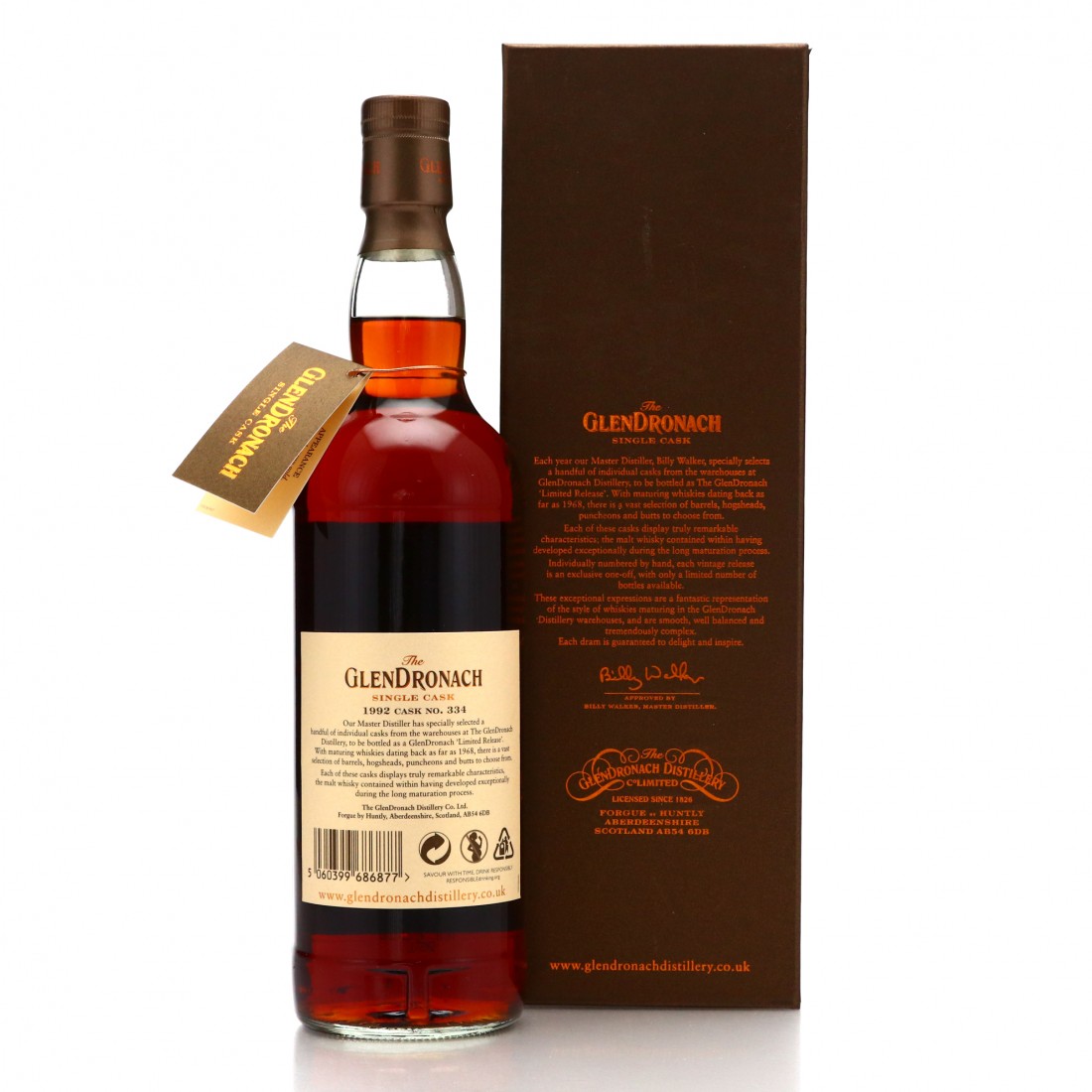 Glendronach 1992 Single Sherry Cask 25 Year Old #334 / Batch 16 ...