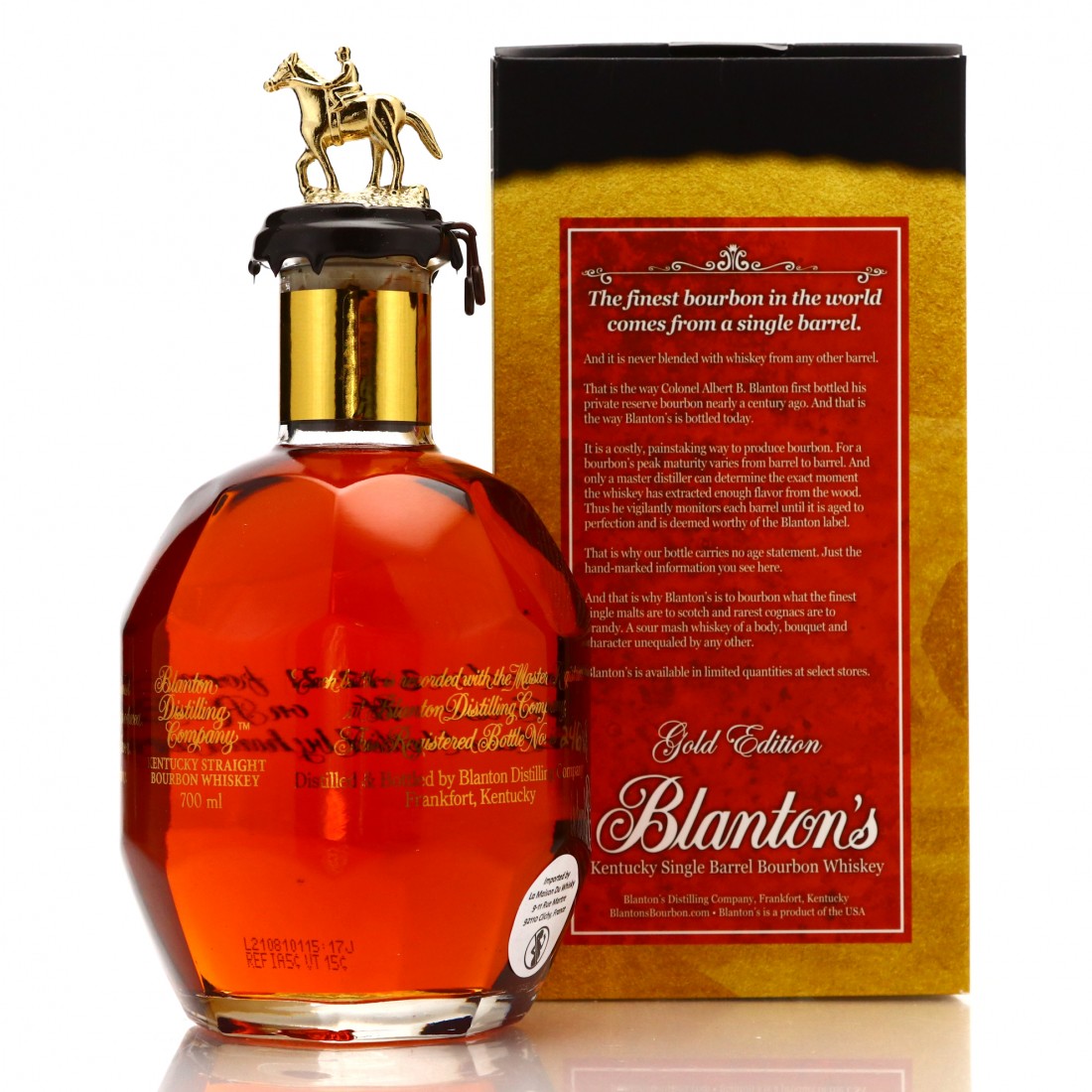 Blanton's Single Barrel Gold Edition dumped 2021 70cl | Whisky Auctioneer