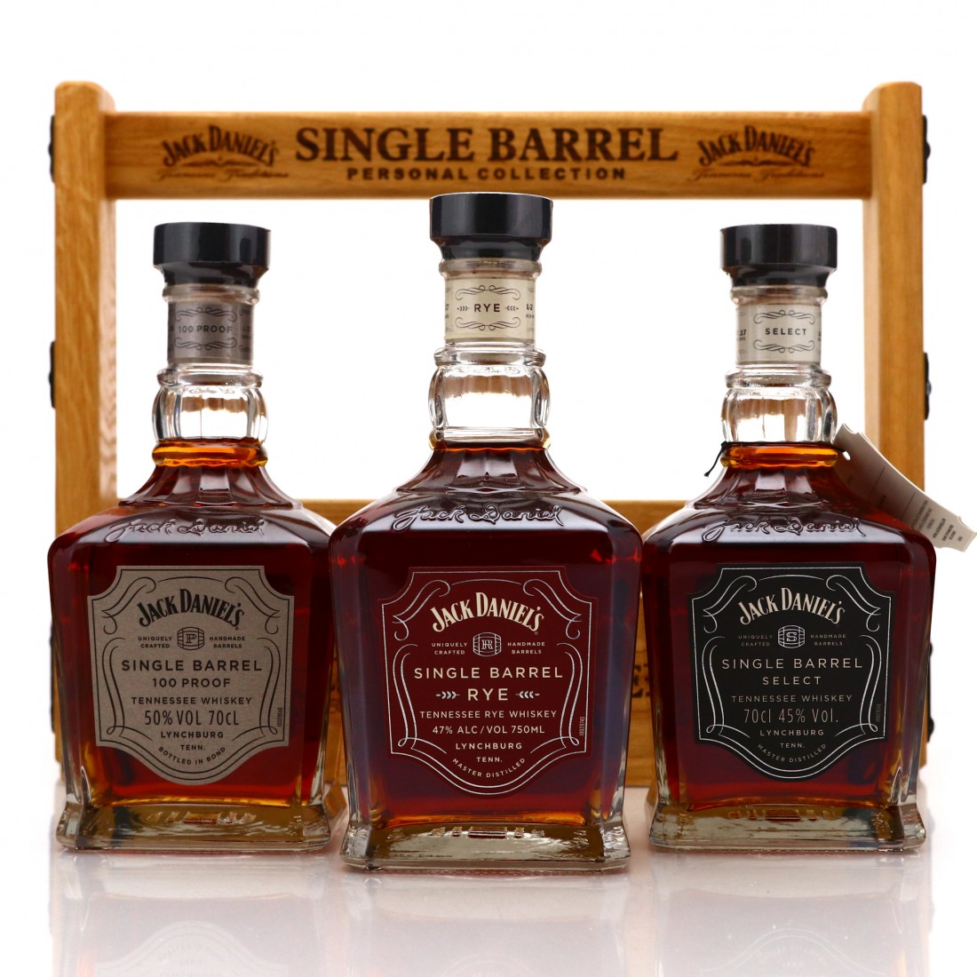 Jack Daniel's Single Barrel Personal Collection x 3 / includes Tantalus ...