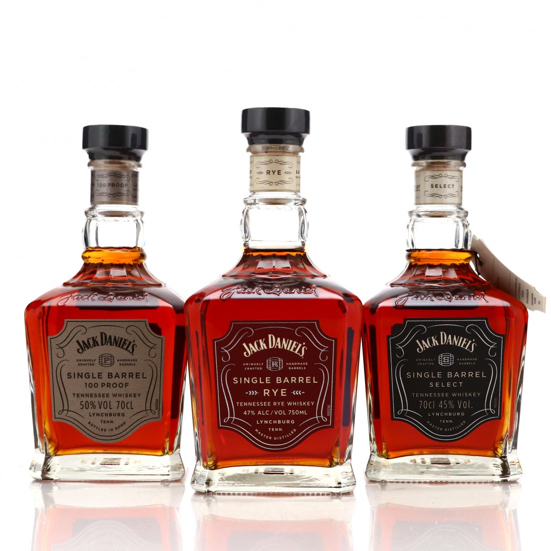 Jack Daniel's Single Barrel Personal Collection x 3 / includes Tantalus ...