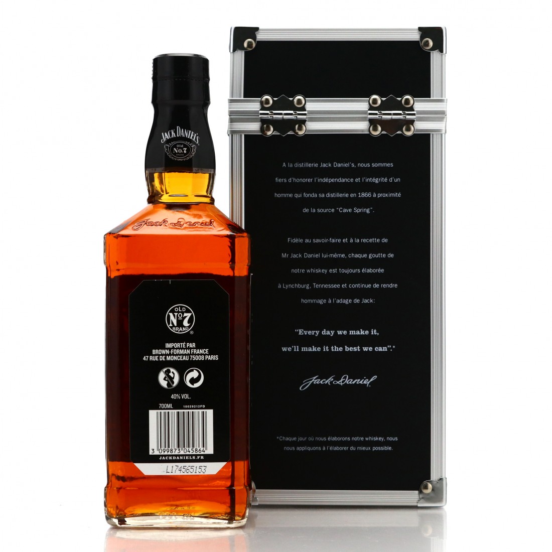 Jack Daniel's Old No.7 Brand 80 Proof 70cl / Flight Case - French ...