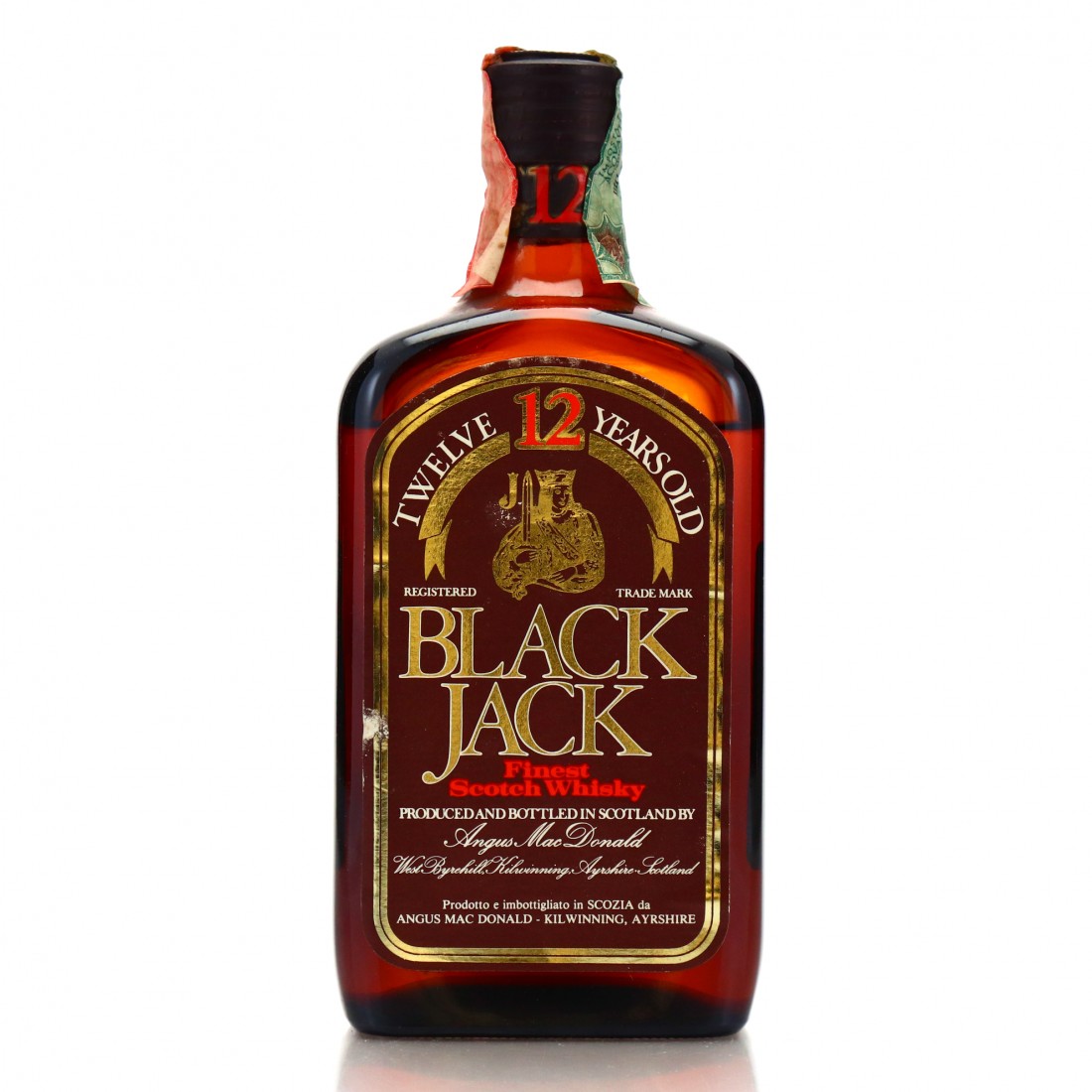 Black Jack 12 Year Old Pure Highland Malt 1980s / Fabbri Import ...