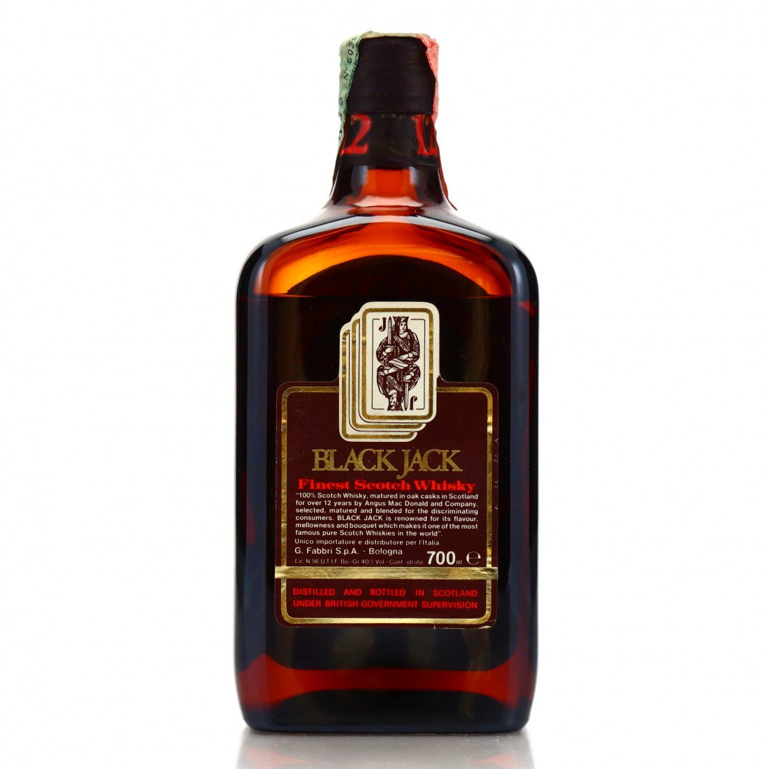 Black Jack 12 Year Old Pure Highland Malt 1980s / Fabbri Import ...