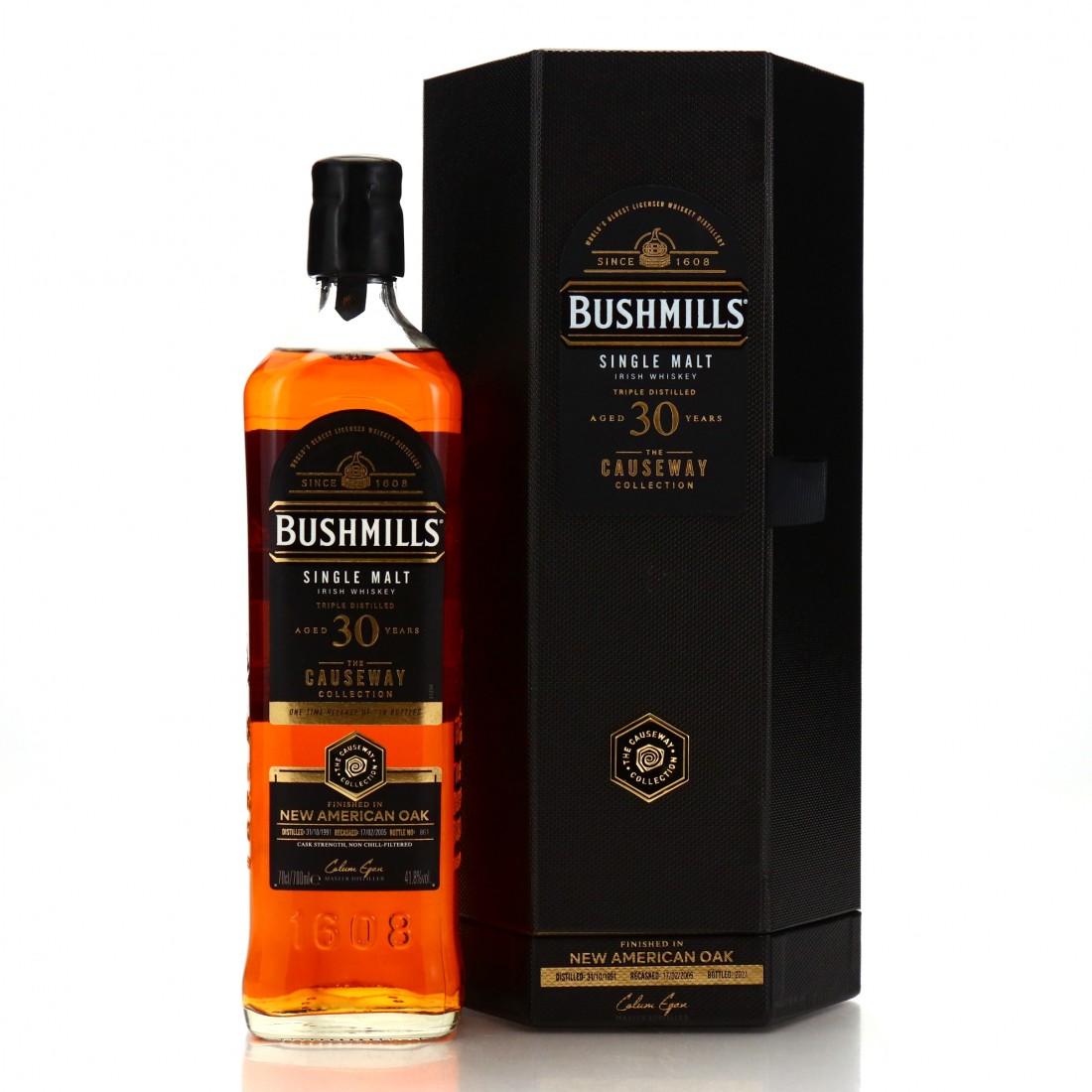 Bushmills 1991 New American Oak Finish 30 Year Old / The Causeway ...