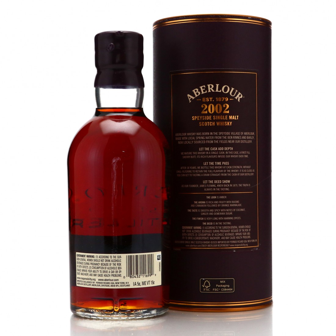 Aberlour 2002 Single Sherry Cask 18 Year Old #5417 75cl / US Import ...