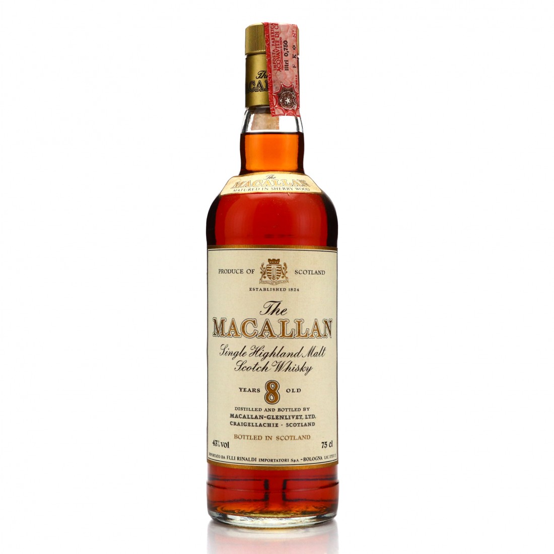 Macallan 8 Year Old early 1980s / Rinaldi Import | Whisky Auctioneer