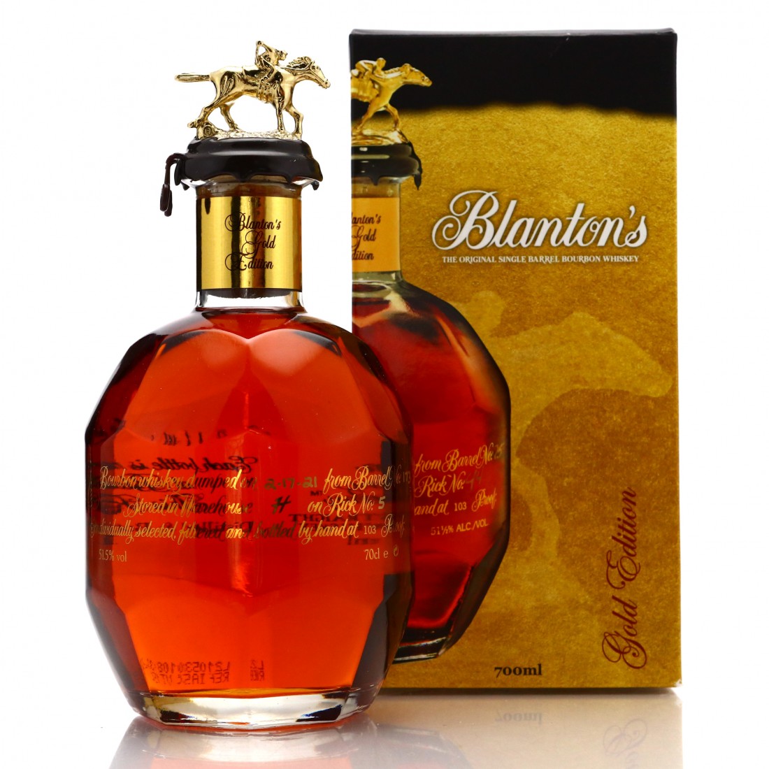 Blanton's Single Barrel Gold Edition dumped 2021 70cl | Whisky Auctioneer