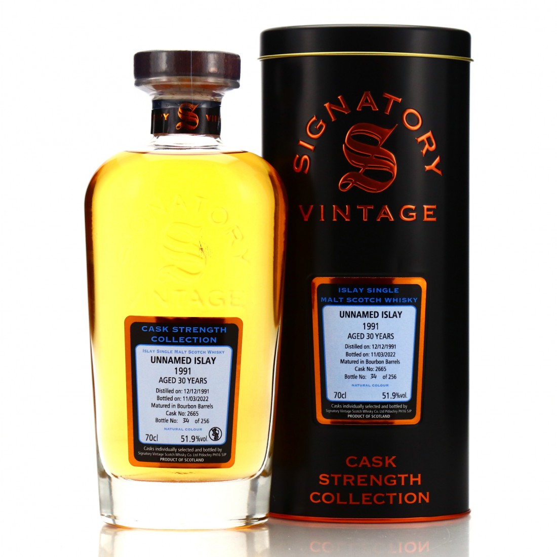 Islay Single Malt 1991 Signatory Vintage 30 Year Old Cask Strength ...