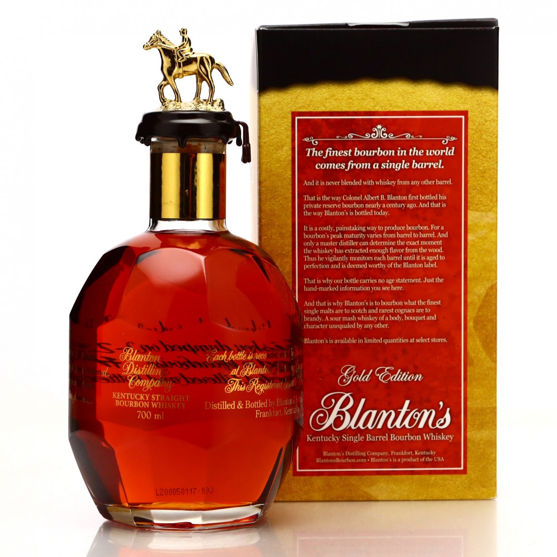 Blanton's Single Barrel Gold Edition dumped 2020 70cl | Whisky Auctioneer