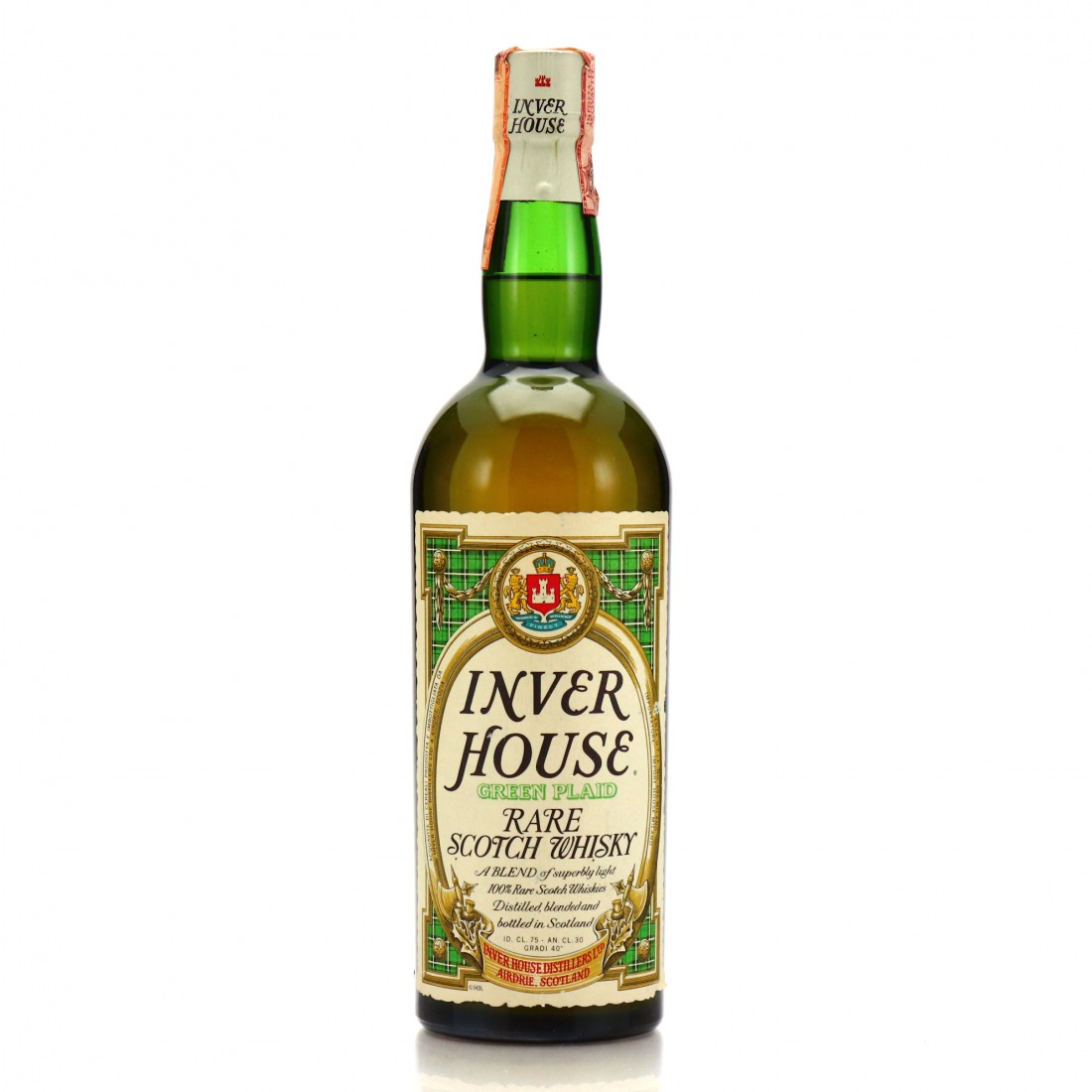 Inver House Green Plaid 1960s | Whisky Auctioneer