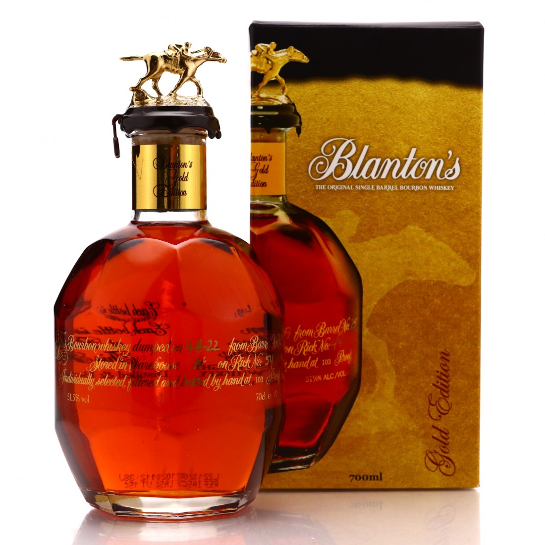 Blanton's Single Barrel Gold Edition dumped 2022 70cl | Whisky Auctioneer