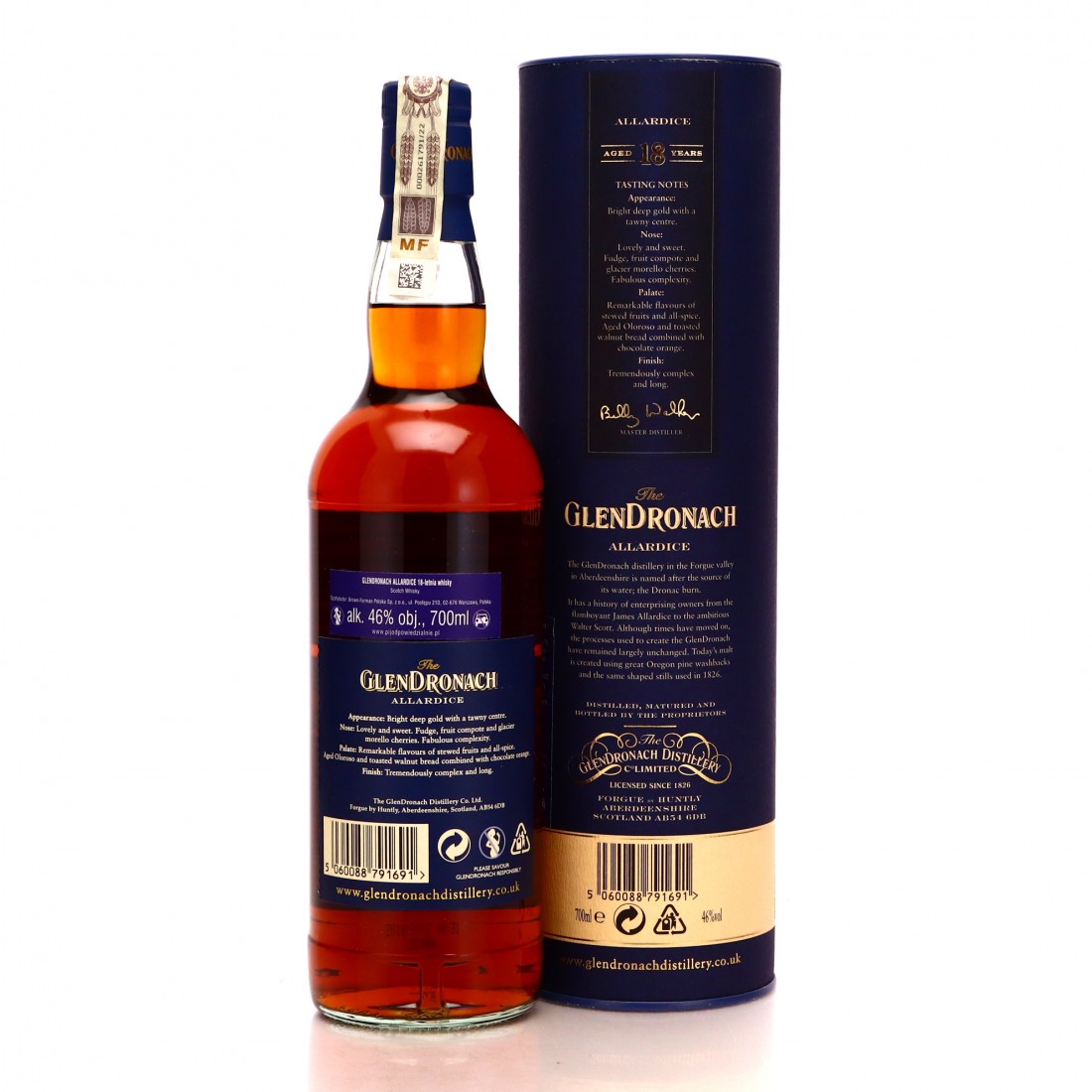 Glendronach 18 Year Old Allardice 2018 Release | Whisky Auctioneer