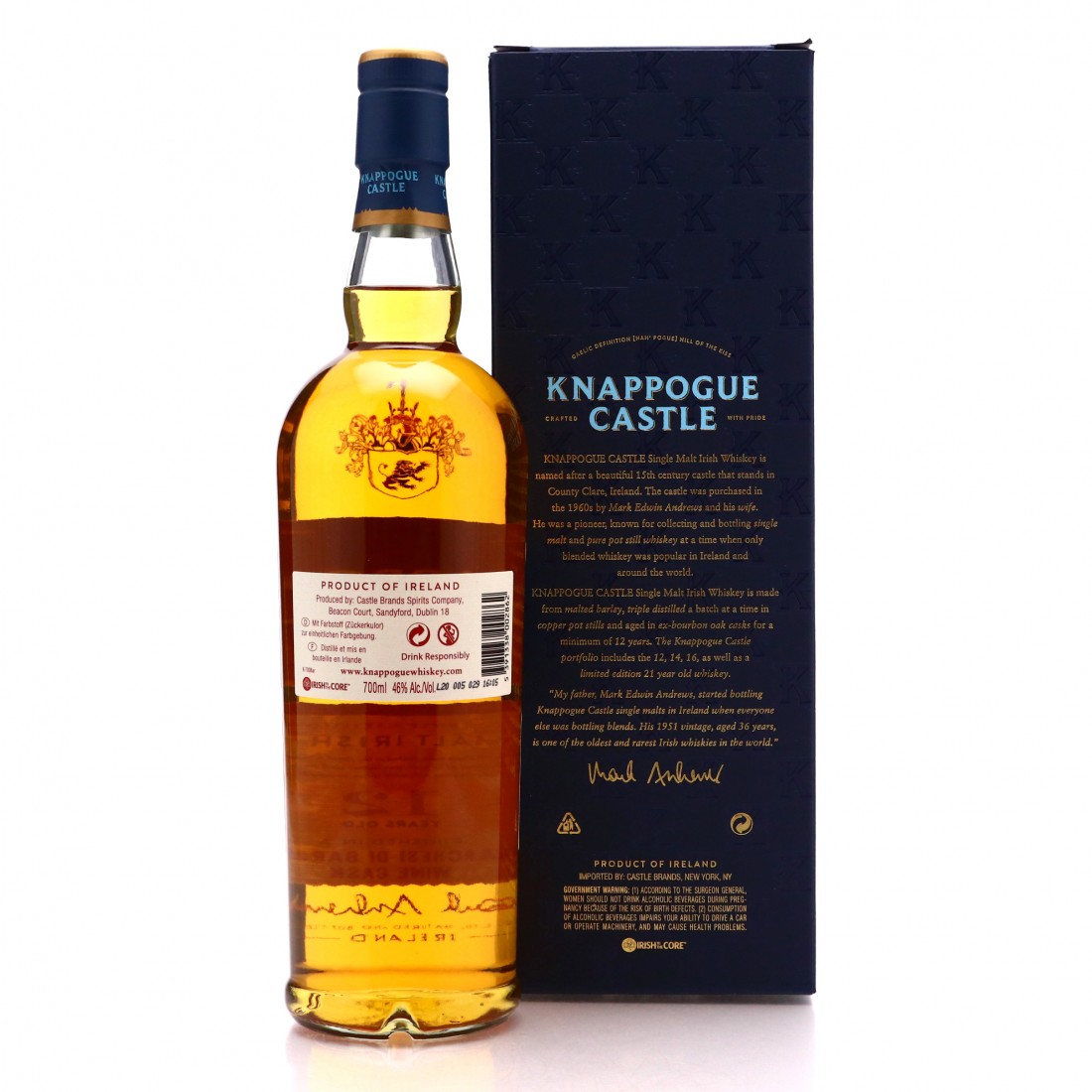 Knappogue Castle 12 Year Old Barolo Cask Finish | Whisky Auctioneer