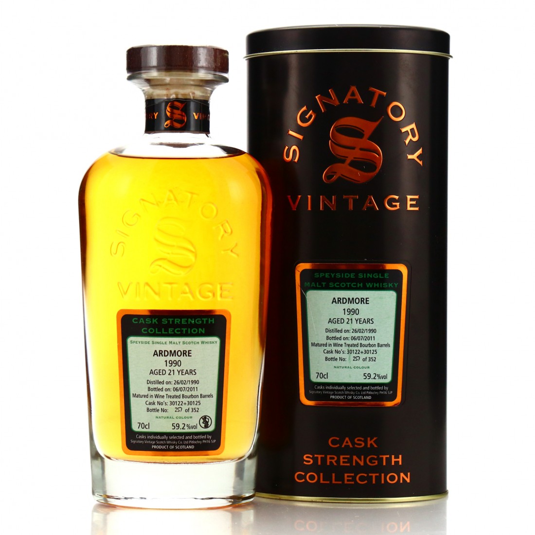Ardmore 1990 Signatory Vintage 21 Year Old Cask Strength | Whisky ...