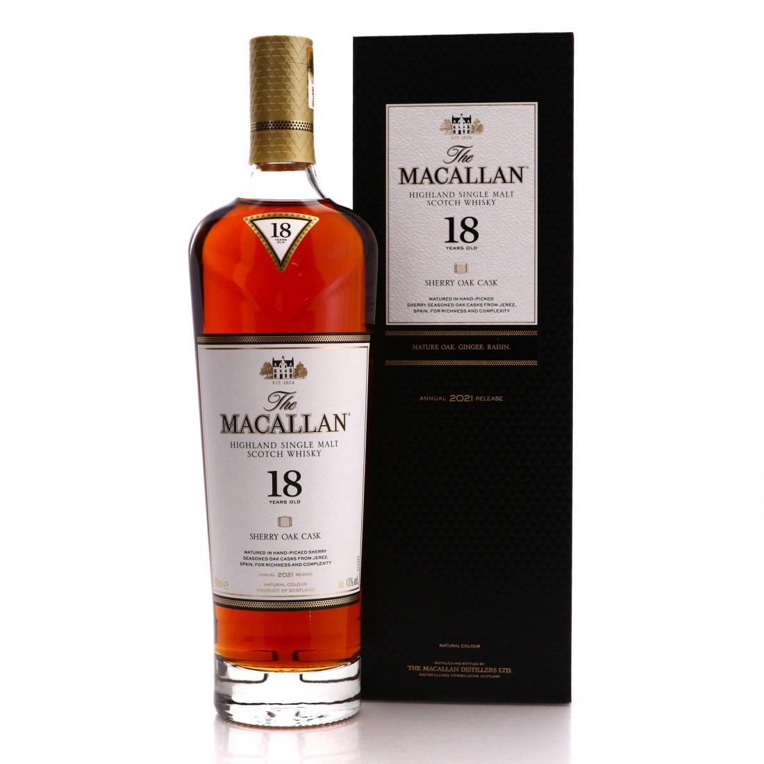 Macallan 18 Year Old Sherry Oak 2021 Release | Whisky Auctioneer