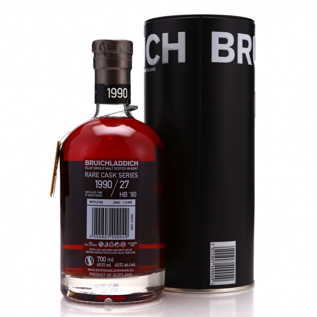 Bruichladdich 1990 Rare Cask Series 27 Year Old Hb 90 Whisky