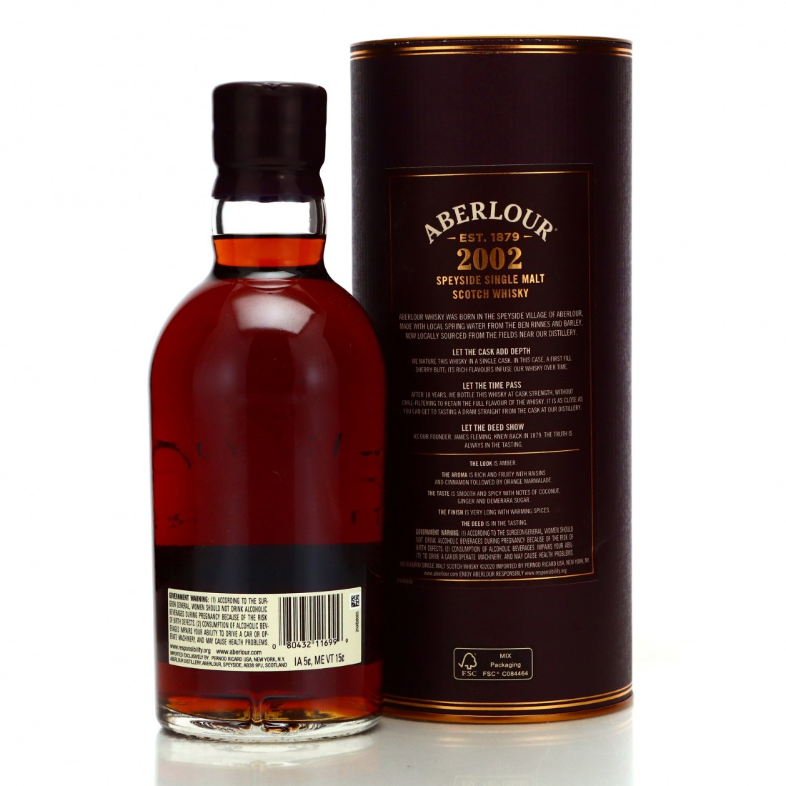 Aberlour 2002 Single Sherry Cask 18 Year Old #5417 75cl / US Import ...