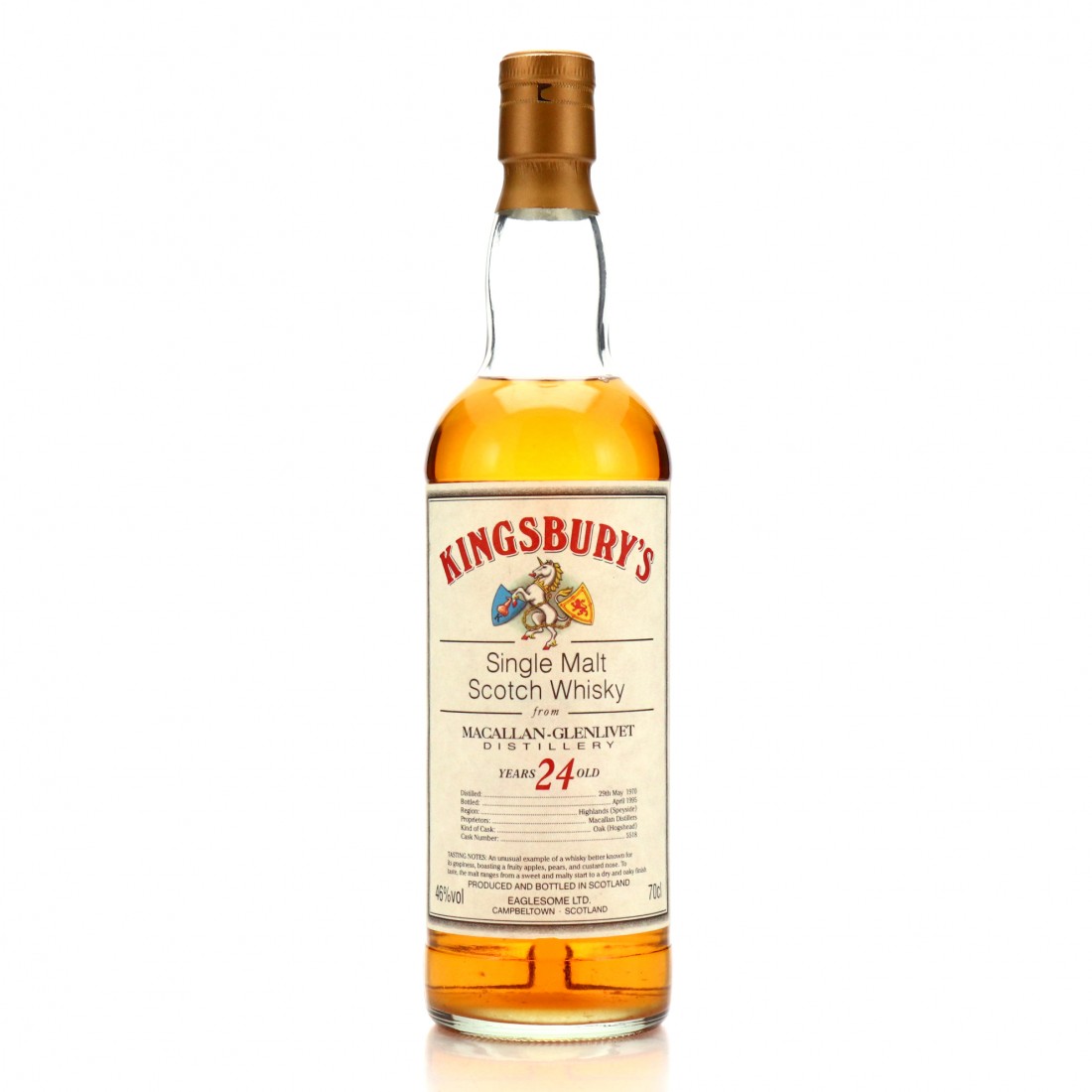 Macallan 1970 Kingsbury 24 Year Old | Whisky Auctioneer