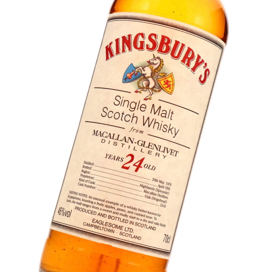 Macallan 1970 Kingsbury 24 Year Old | Whisky Auctioneer