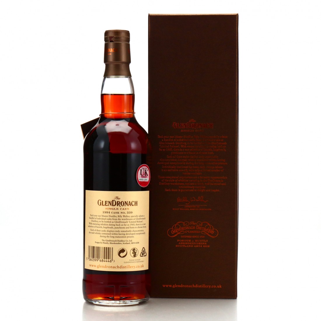 Glendronach 1994 Single PX Cask 21 Year Old #339 / Batch 14 | Whisky ...