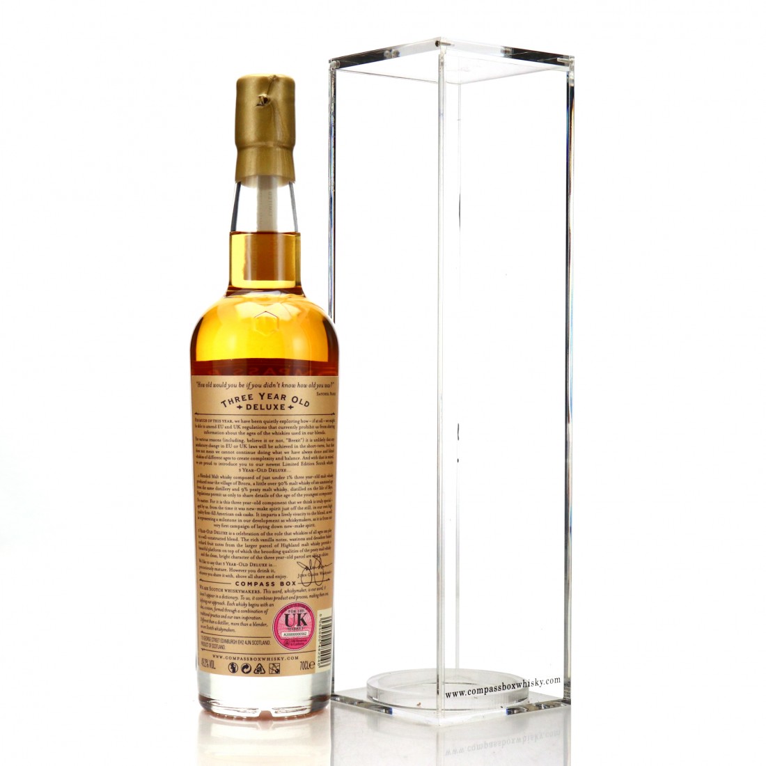 Compass Box Three Year Old Deluxe Whisky Auctioneer