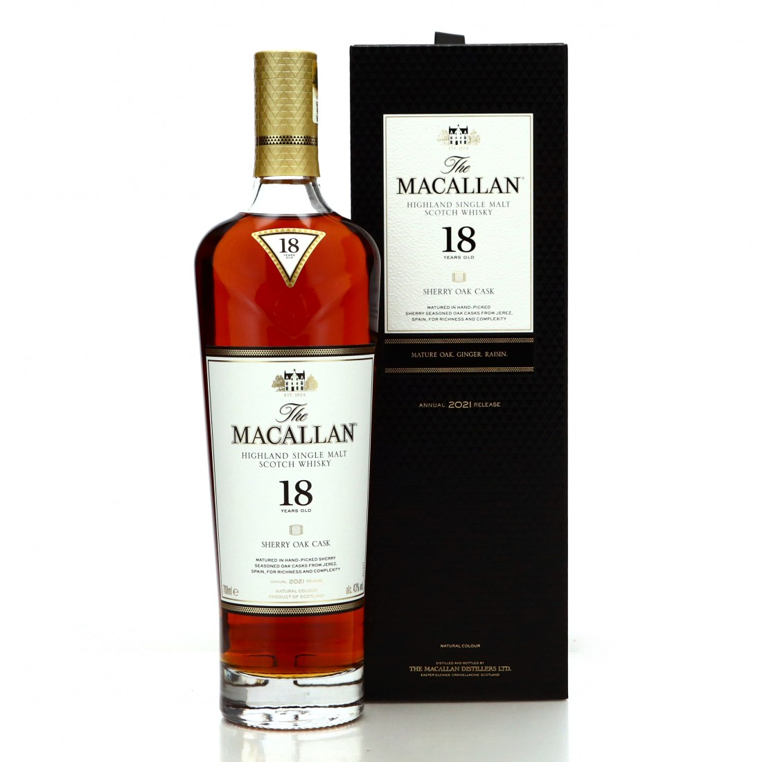 Macallan 18 Year Old Sherry Oak 2021 Release | Whisky Auctioneer