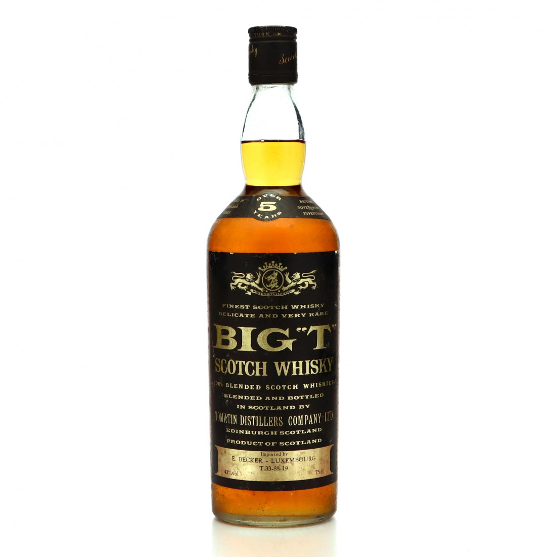 Big T 5 Year Old Scotch Whisky 1960s | Whisky Auctioneer