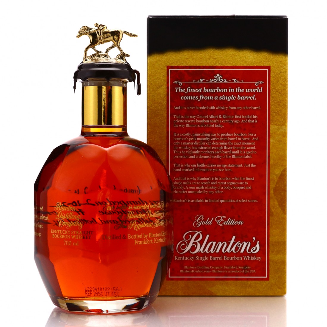Blanton's Single Barrel Gold Edition dumped 2022 70cl | Whisky Auctioneer