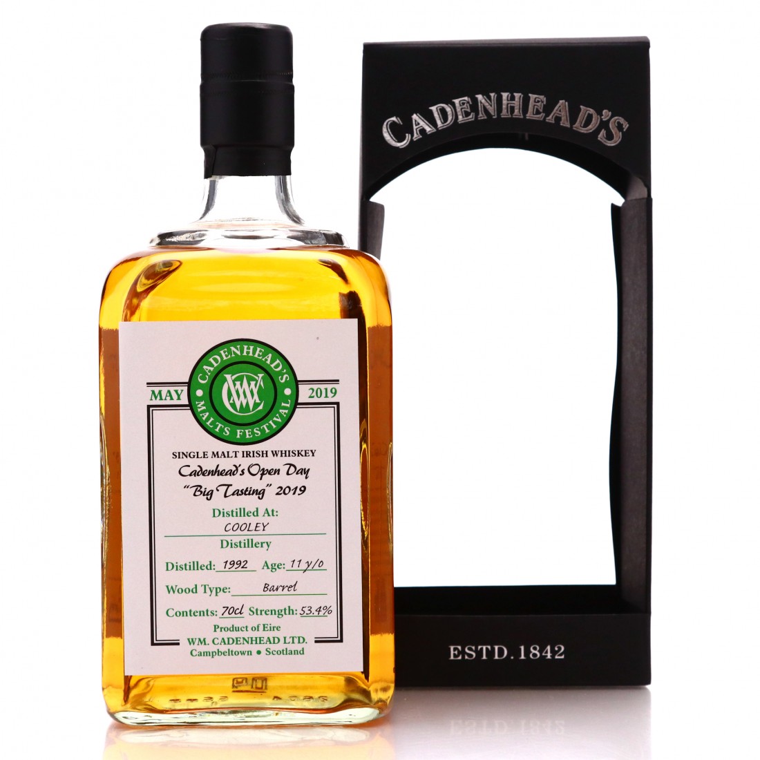 Cooley 1992 Cadenhead's 11 Year Old Big Tasting 2019 | Whisky Auctioneer