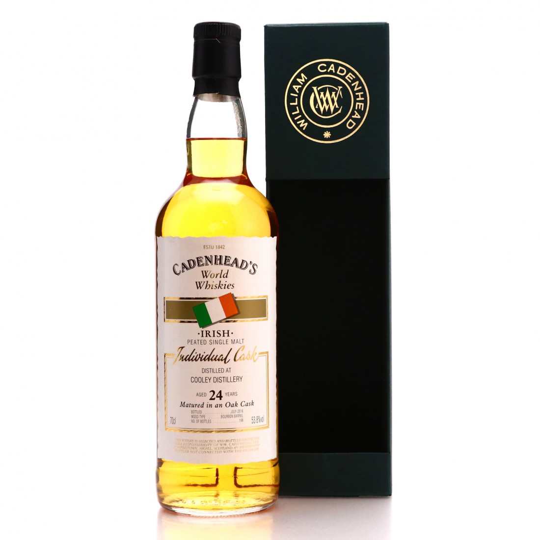 Cooley Peated 24 Year Old Cadenhead's World Whiskies | Whisky Auctioneer