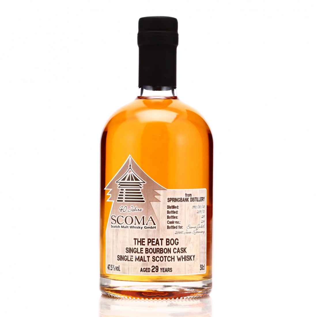 Springbank 1990 Scoma 29 Year Old 50cl 'The Peat Bog' / 40th ...