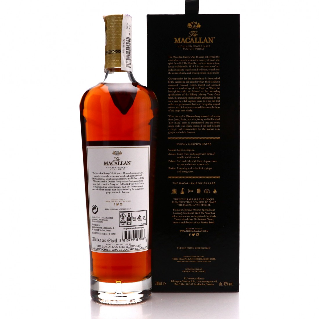 Macallan 18 Year Old Sherry Oak 2021 Release | Whisky Auctioneer