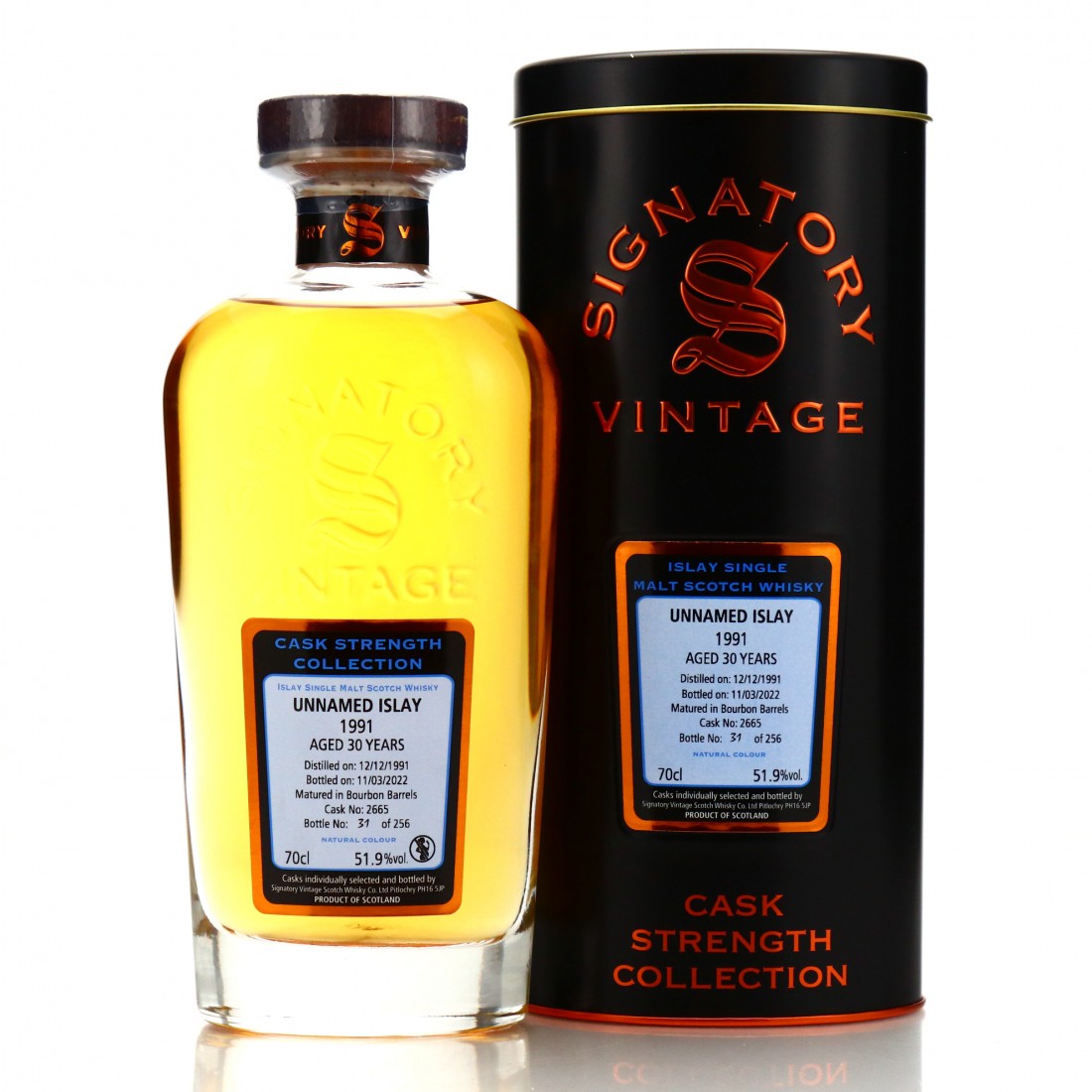 Islay Single Malt 1991 Signatory Vintage 30 Year Old Cask Strength ...