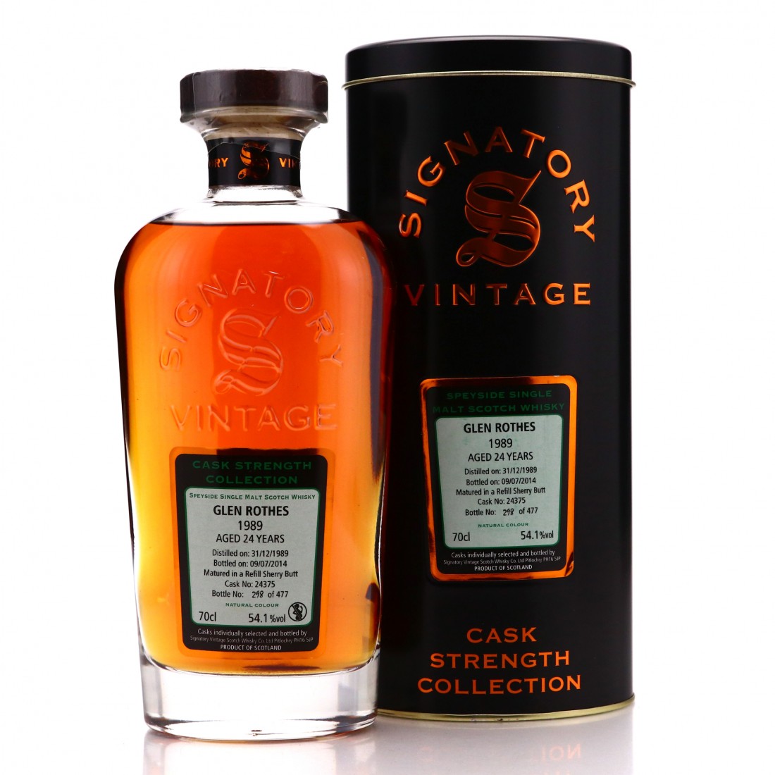 Glenrothes 1989 Signatory Vintage 24 Year Old Cask Strength | Whisky ...