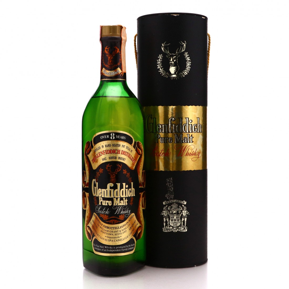 Glenfiddich 8 Year Old Pure Malt 1970s / Gancia & Savas Import | Whisky ...