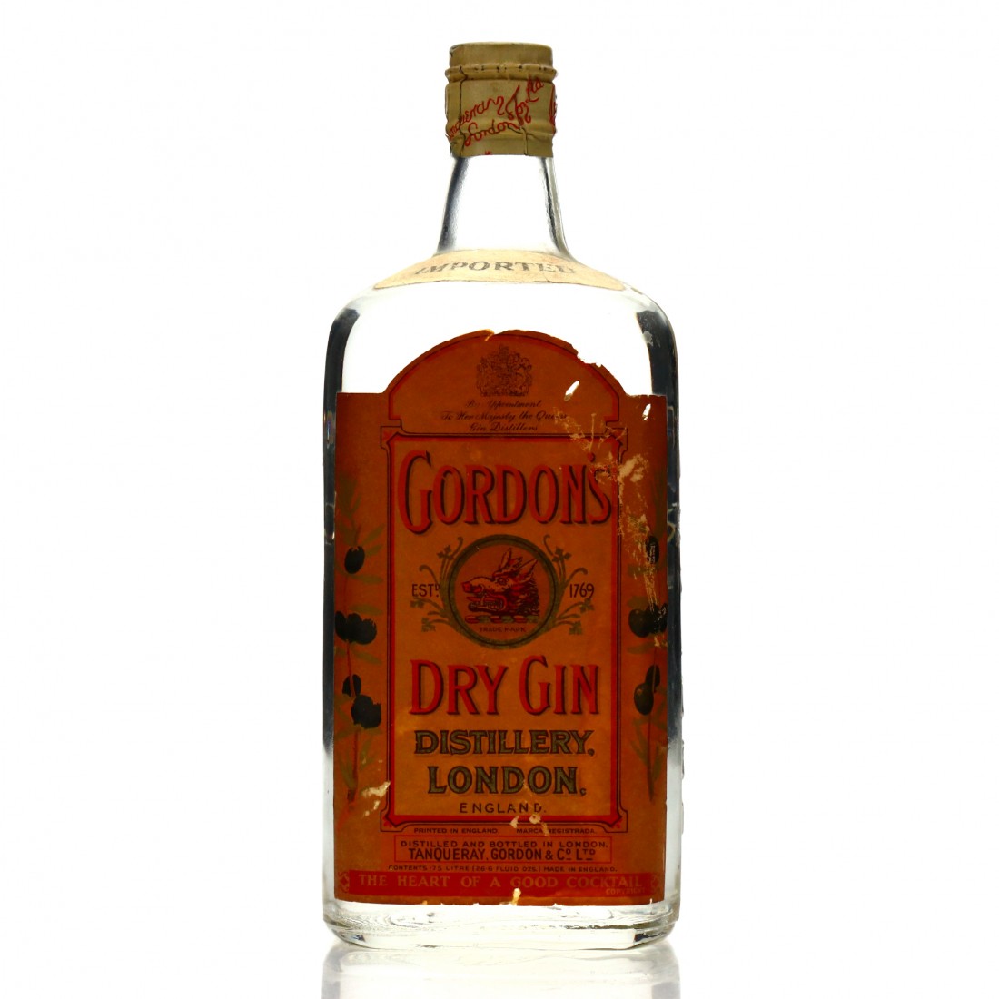 Gordon's Dry Gin 1960s | Whisky Auctioneer
