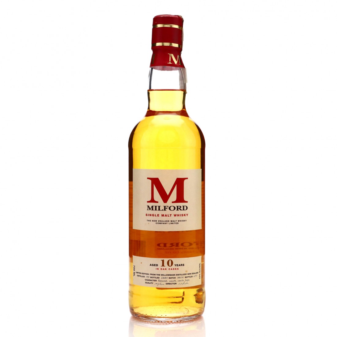 Milford 1991 10 Year Old New Zealand Single Malt | Whisky Auctioneer