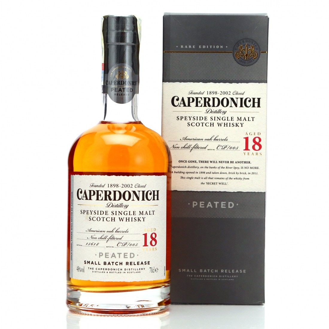 Caperdonich 18 Year Old Peated Small Batch Release / Batch 005 | Whisky ...
