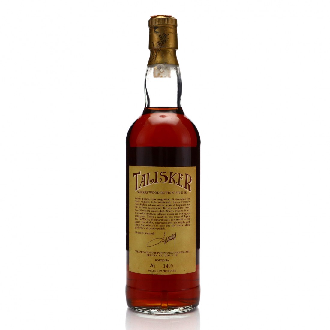 Talisker 1978 Samaroli Sherry Wood / Curved Distillery Label | Whisky ...